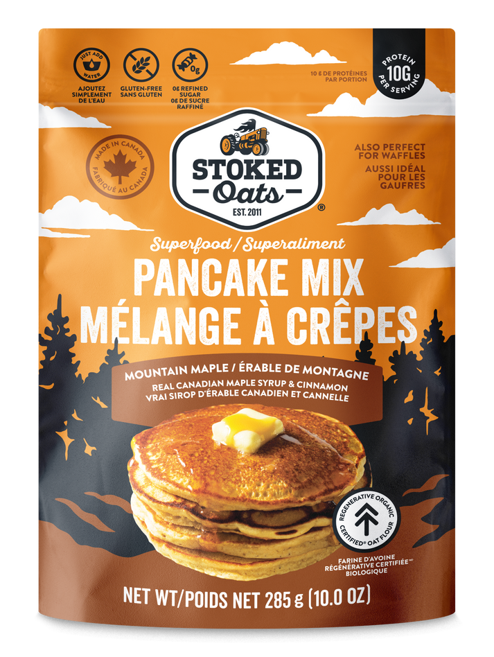 Mountain Maple Pancake Mix 285g – Stoked Oats